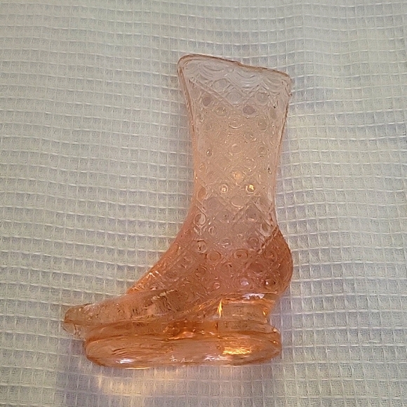 Findlay Glass Company | Other | Victorian Boot Shaped Glass Bouquet ...